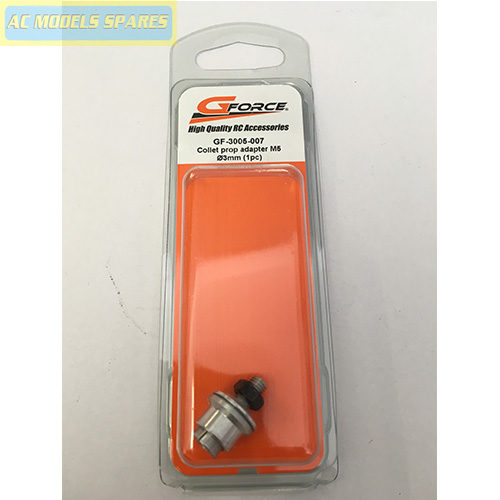 G-Force GF3005007 Collet prop adapter M5 3mm (1pc) - AC Models Spares M Ltd