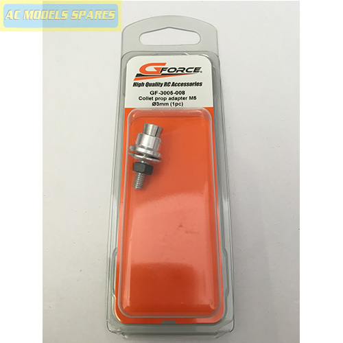 G-Force GF3005008 Collet prop adapter M5 3mm (1pc) - AC Models Spares M Ltd