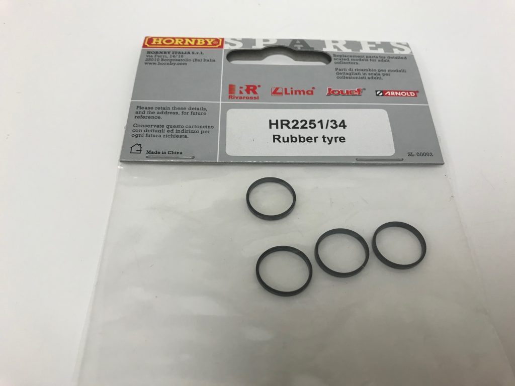 HR2251/34 Hornby Rivarossi Traction Tyres for Electric Loco CoCo 1312 ...