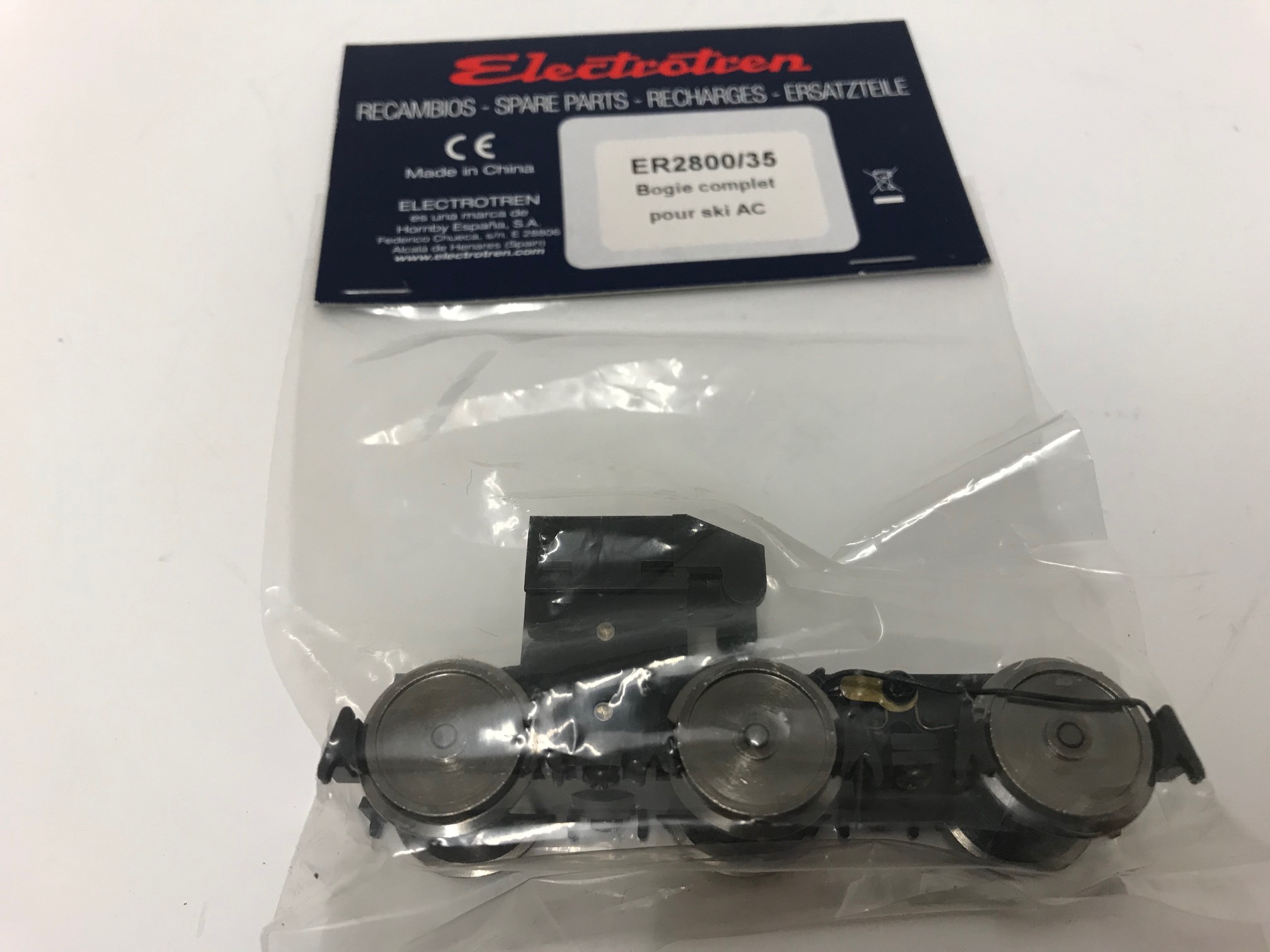 ER2800/35 Hornby Electrotren Bogie Complete AC for PickUp Shoe 060DA-16 ...