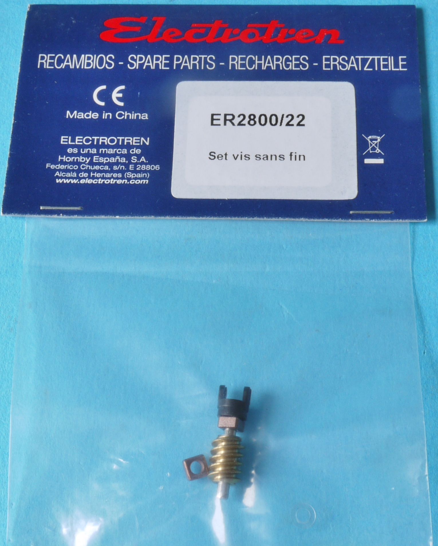 ER2800/22 Hornby Electrotren Worm Gear Set Diesel 060DA-16 SNCF IS3.2 ...
