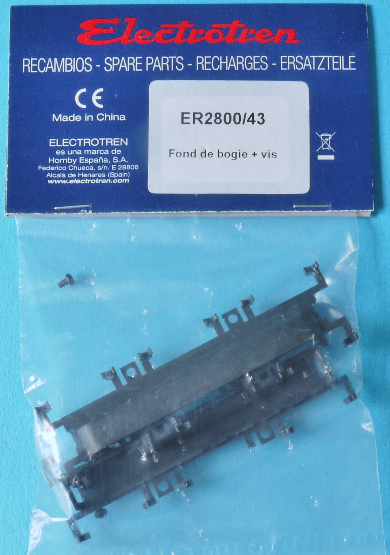 ER2800/43 Hornby Electrotren Bogie Base & Screws Diesel 060DA-16 SNCF ...